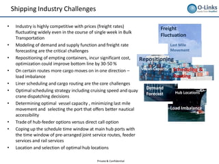 Shipping industry planning, optimization & scheduling | PDF
