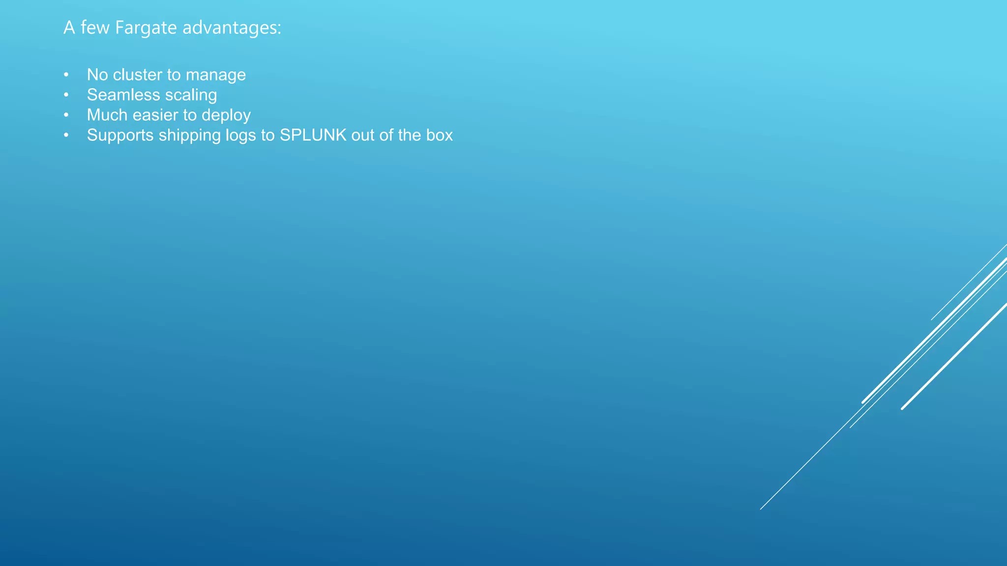 Shipping logs to splunk from a container in aws howto | PPTX