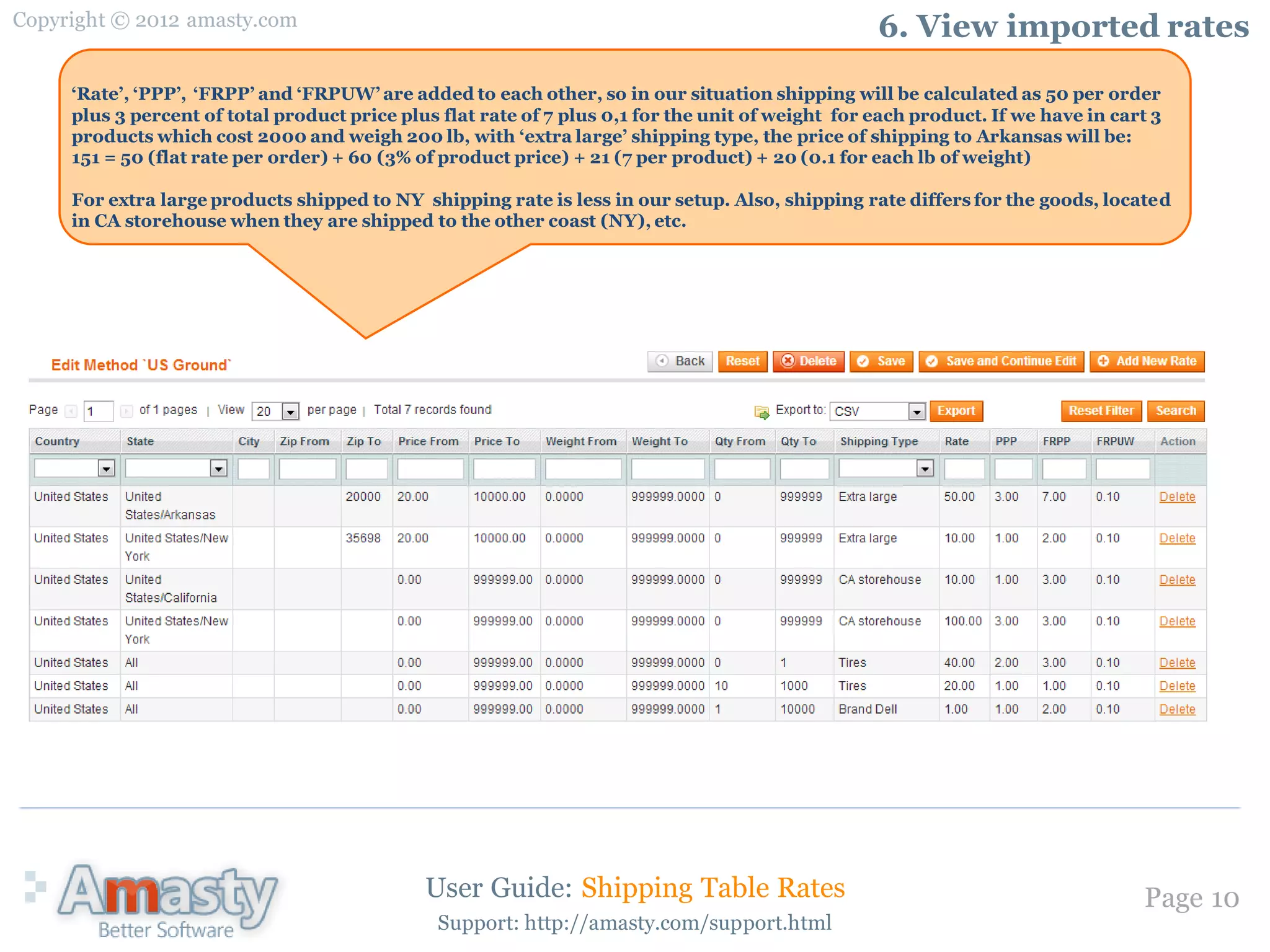 Shipping Table Rates: Extension by Amasty. User Guide. | PPT