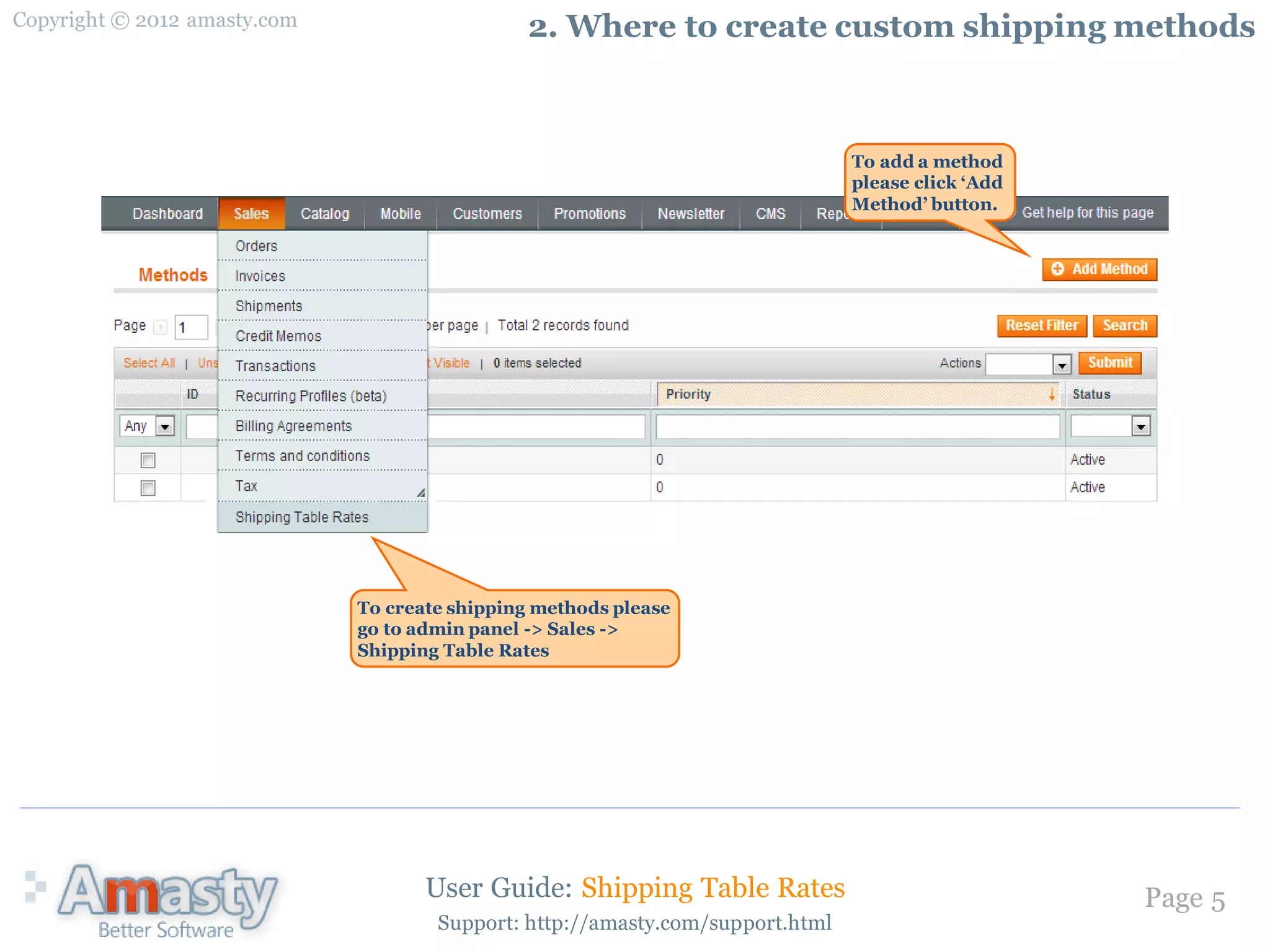 Shipping Table Rates: Extension by Amasty. User Guide. | PPT