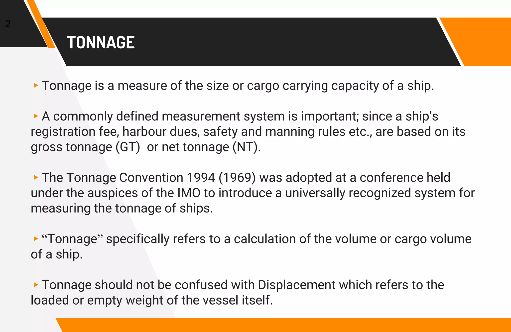 Shipping tonnages | PPTX