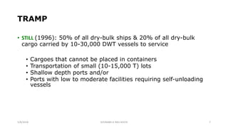 Shipping trade types tramp and liner shipping | PPTX