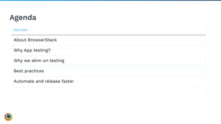 Ship quality mobile apps with speed [Webinar] | PDF
