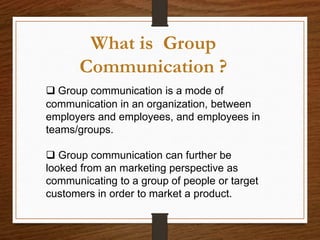 Group Communication | PPTX