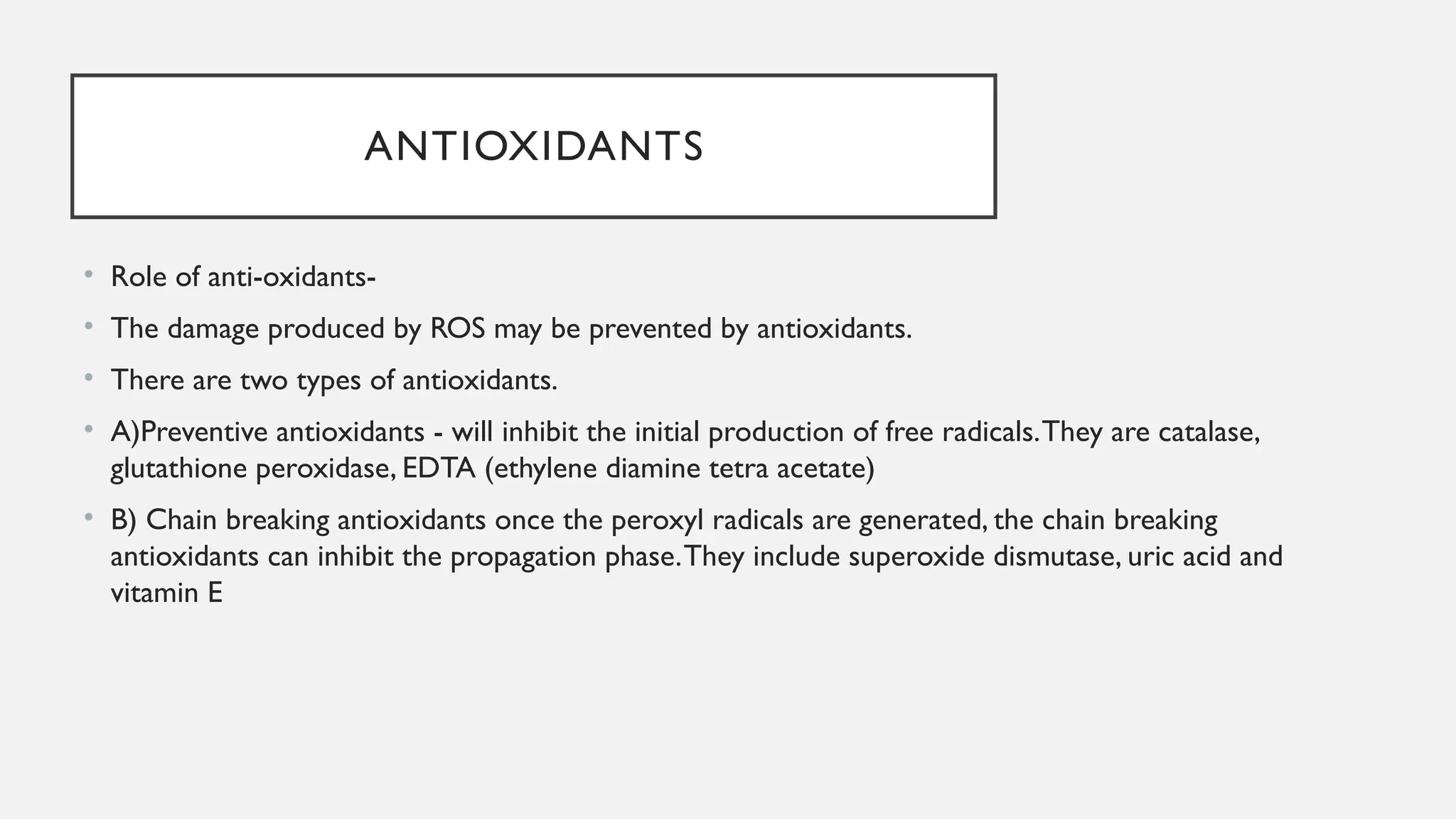 Free radicals and Antioxidants ( vitamins and minerals) | PPTX