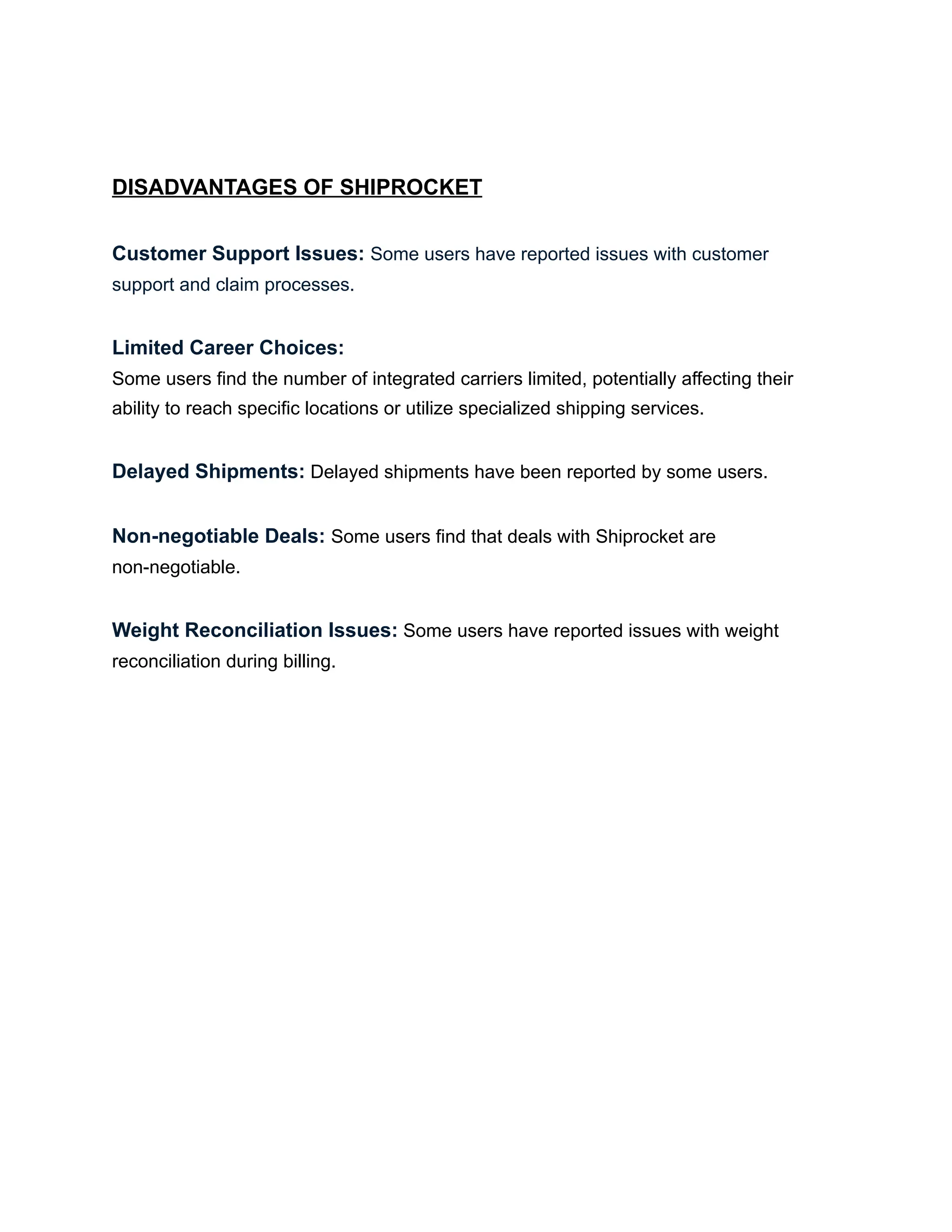 Functions of Shiprocket and its updation | PDF