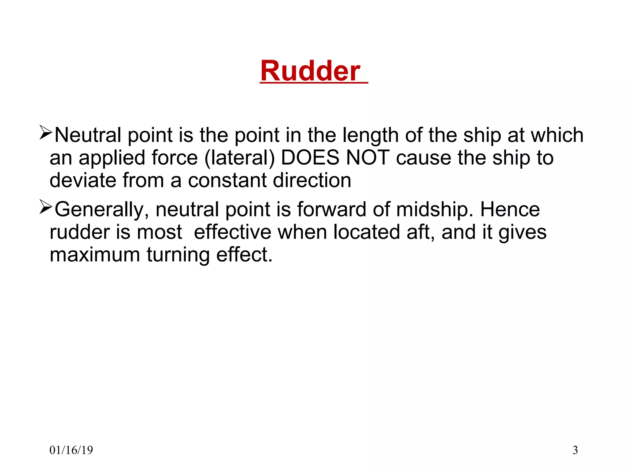 Ship Rudder | PPT