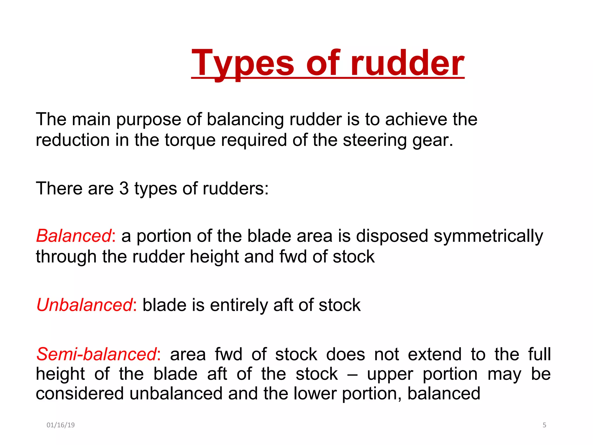 Ship Rudder | PPT