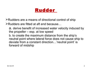 Ship Rudder | PPT