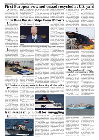 Ships & Ports Daily Newspaper | PDF | Publishing Industry | Industries