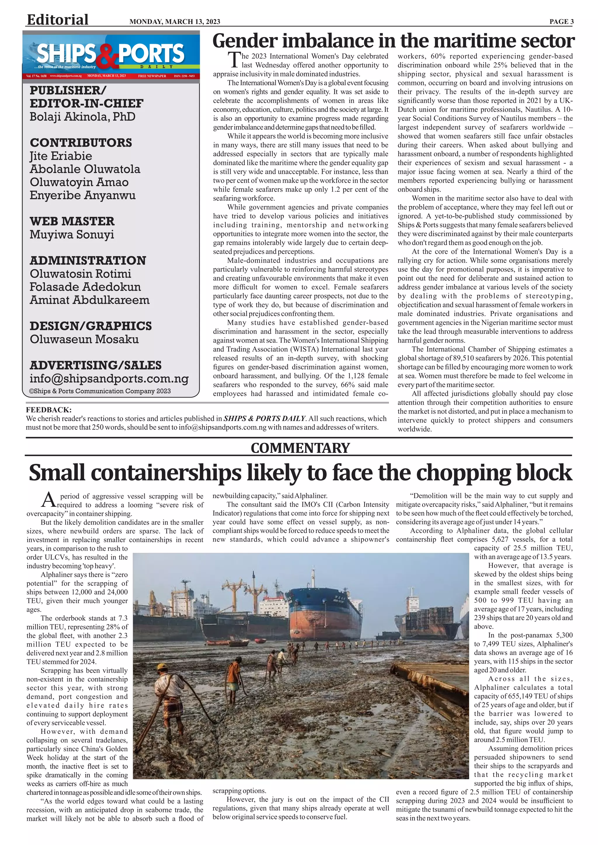 Ships & Ports Newspaper | PDF