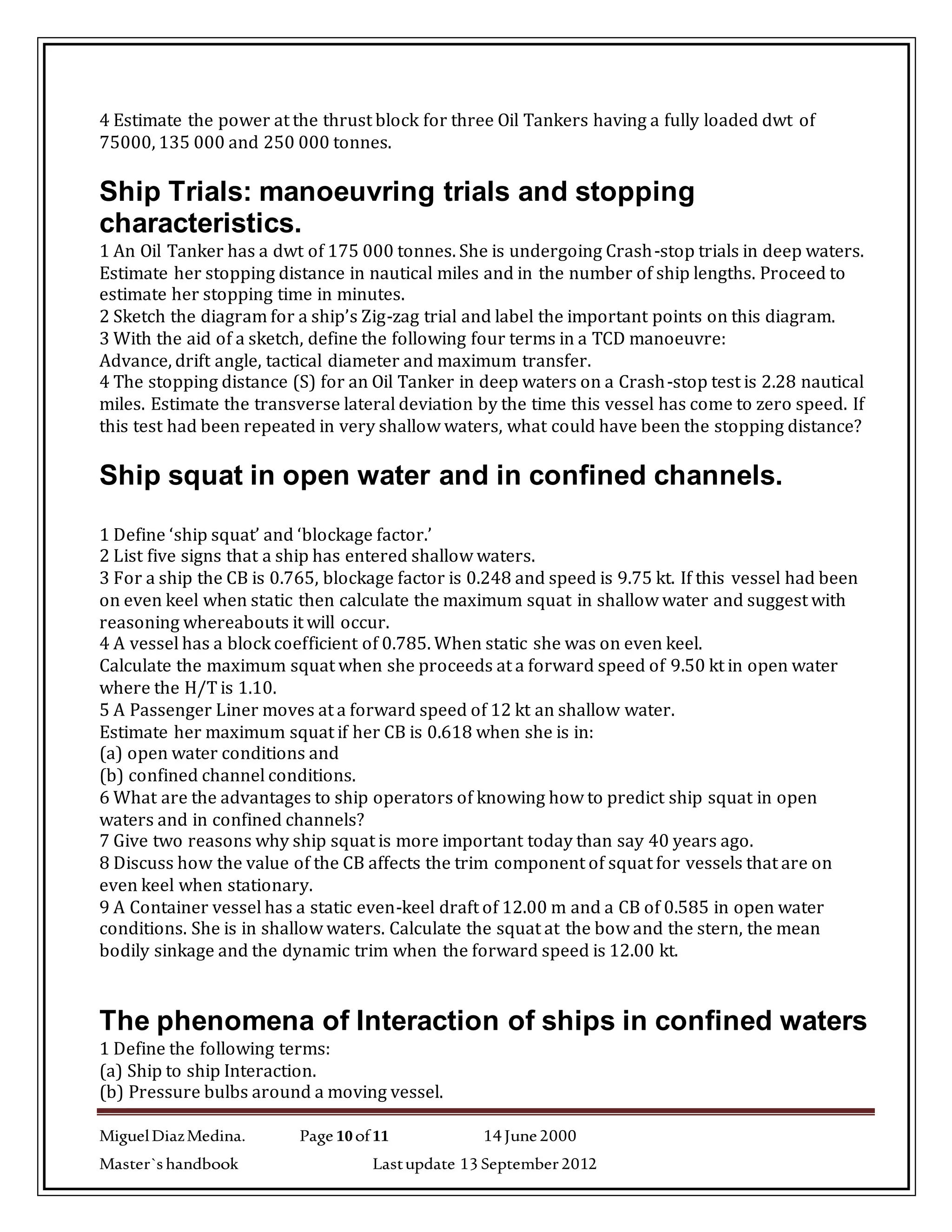 Ships design quiz | DOCX