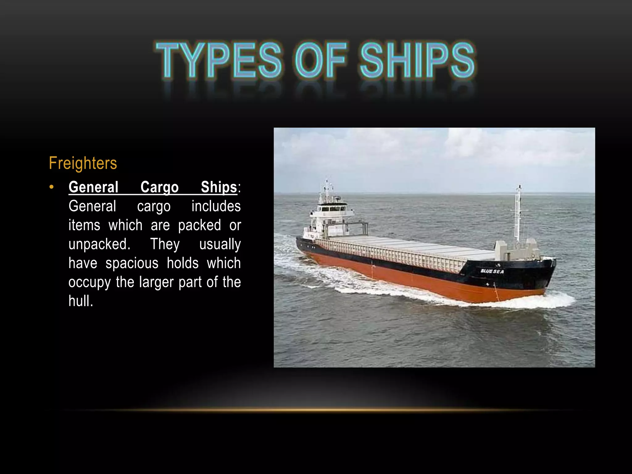 Ship´s dimension & types of ships | PPTX