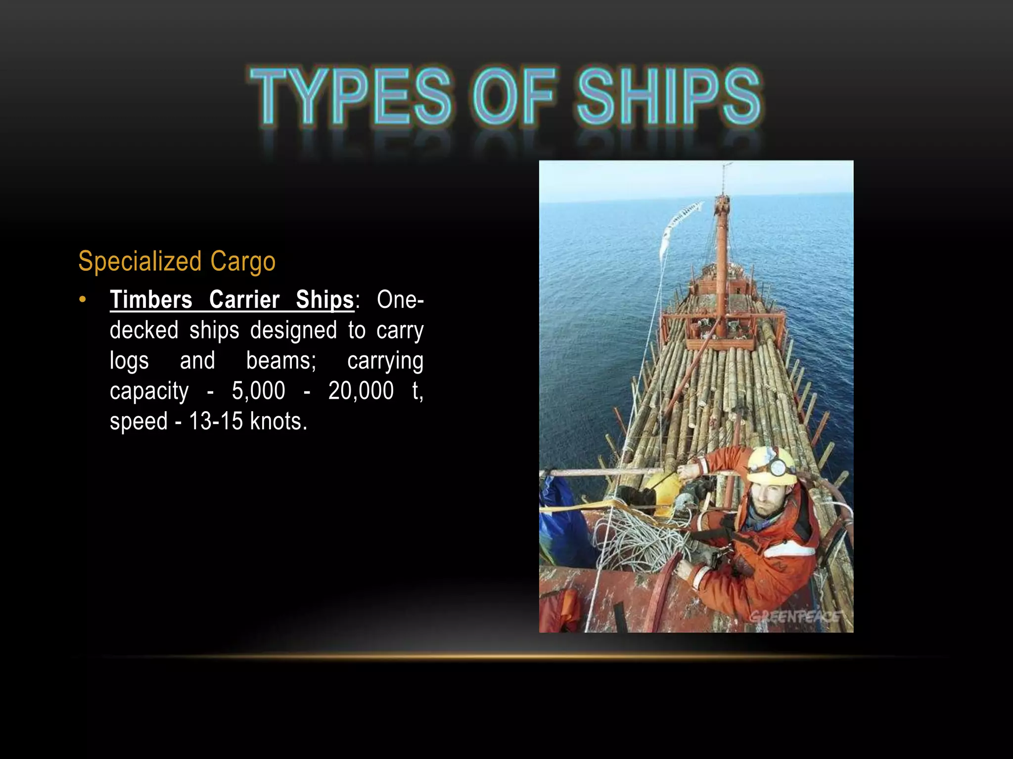 Ship´s dimension & types of ships | PPTX