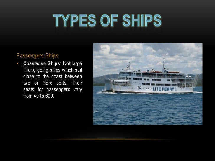 Ship´s dimension & types of ships