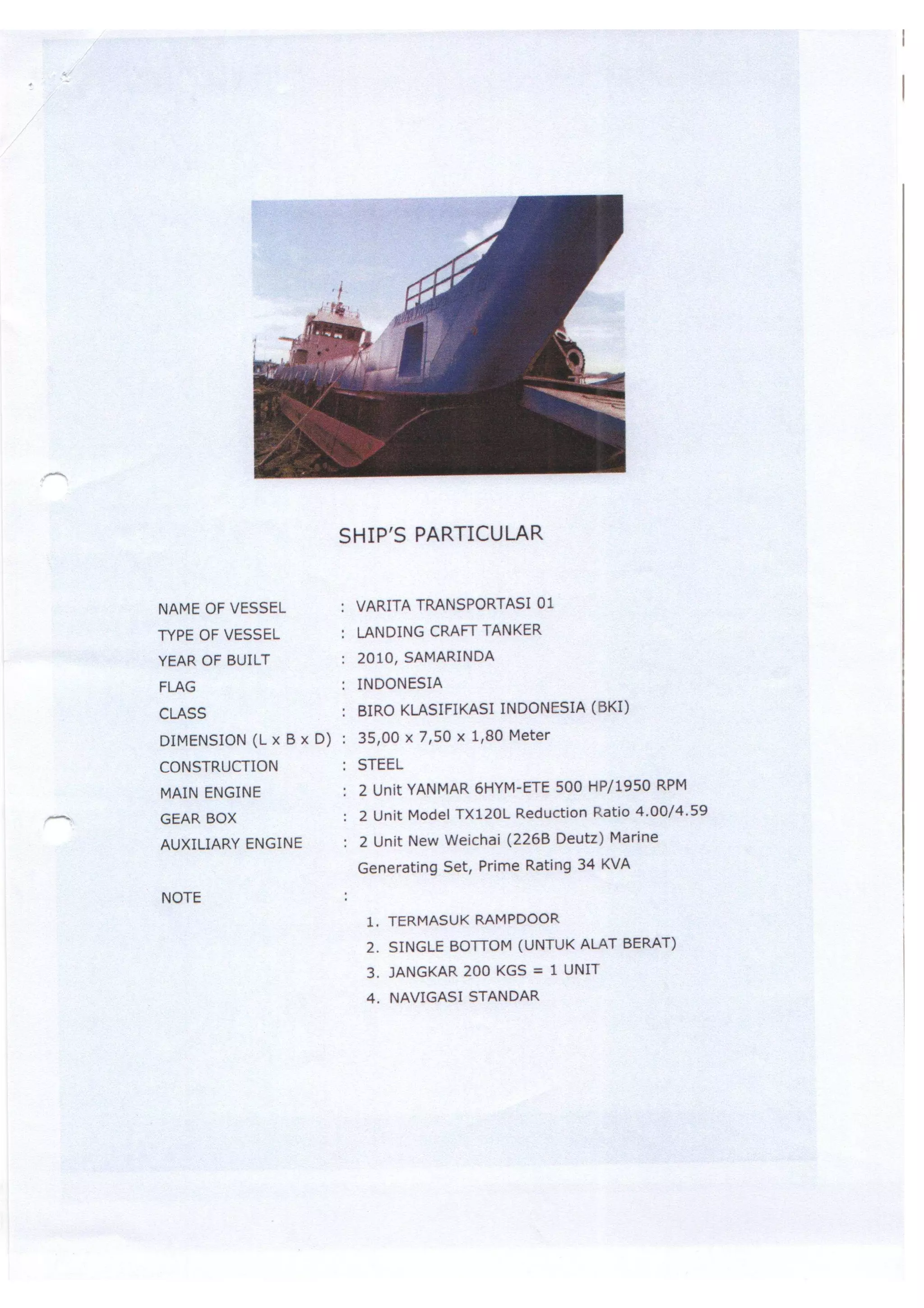 Ship's particular | PDF