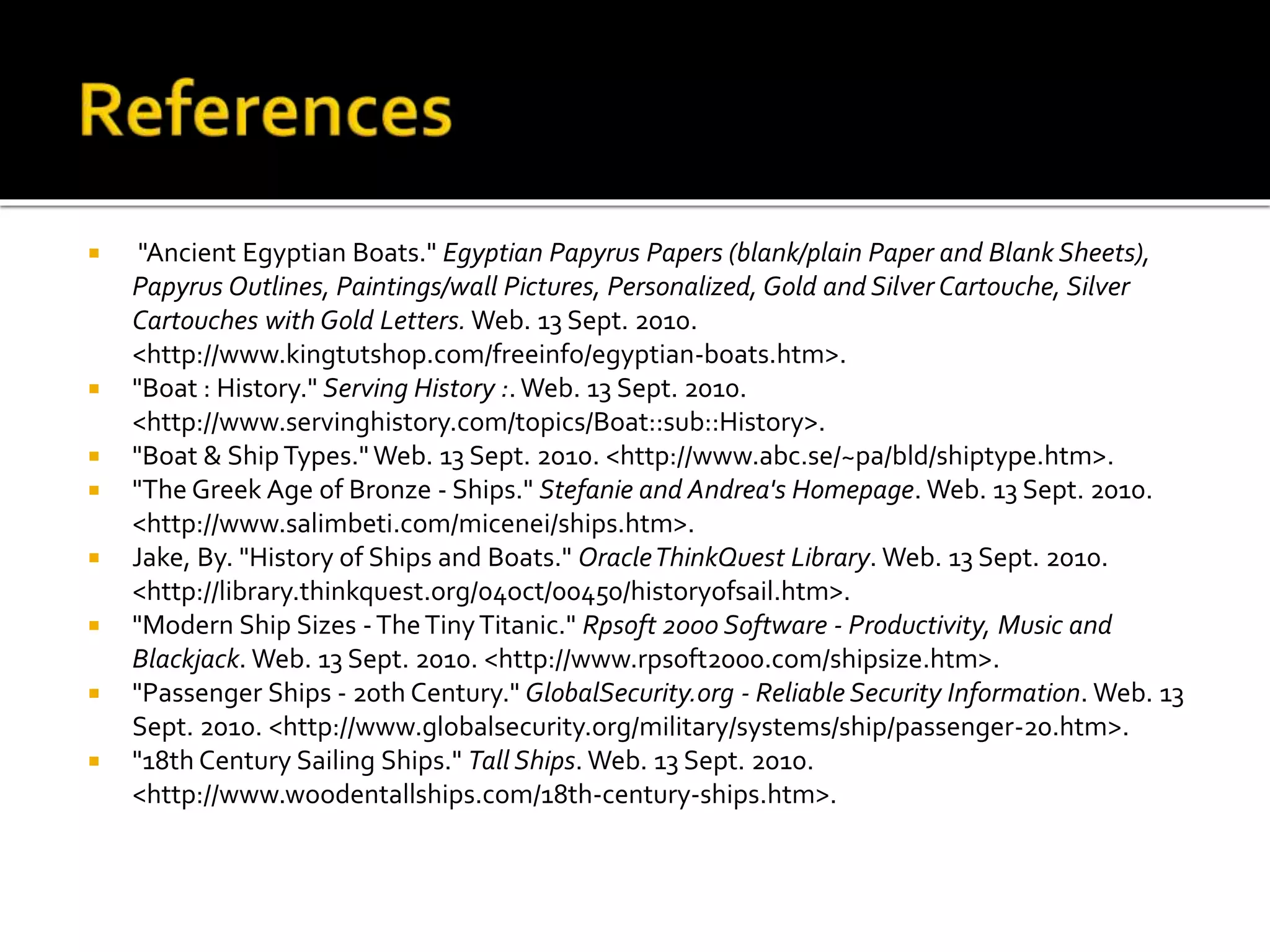 Ships powerpoint | PPT