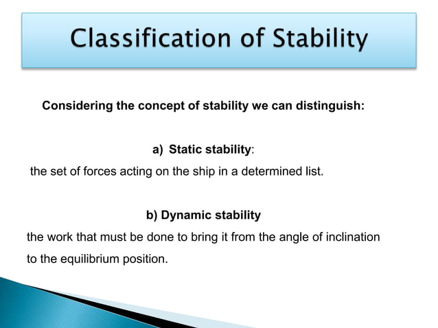 Ship stability | PPTX | Sailing | Sports