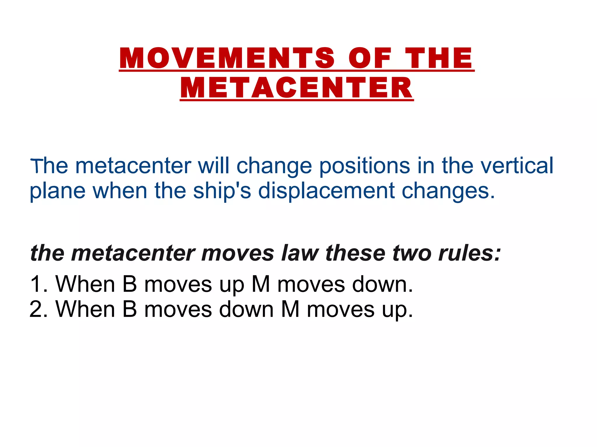 Ship's Transverse Stability | PPT