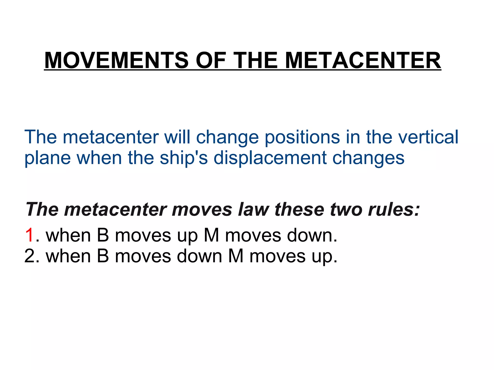 Ship's Transverse Stability | PPT