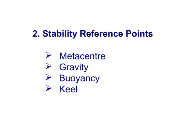 Ship's Transverse Stability | PPT
