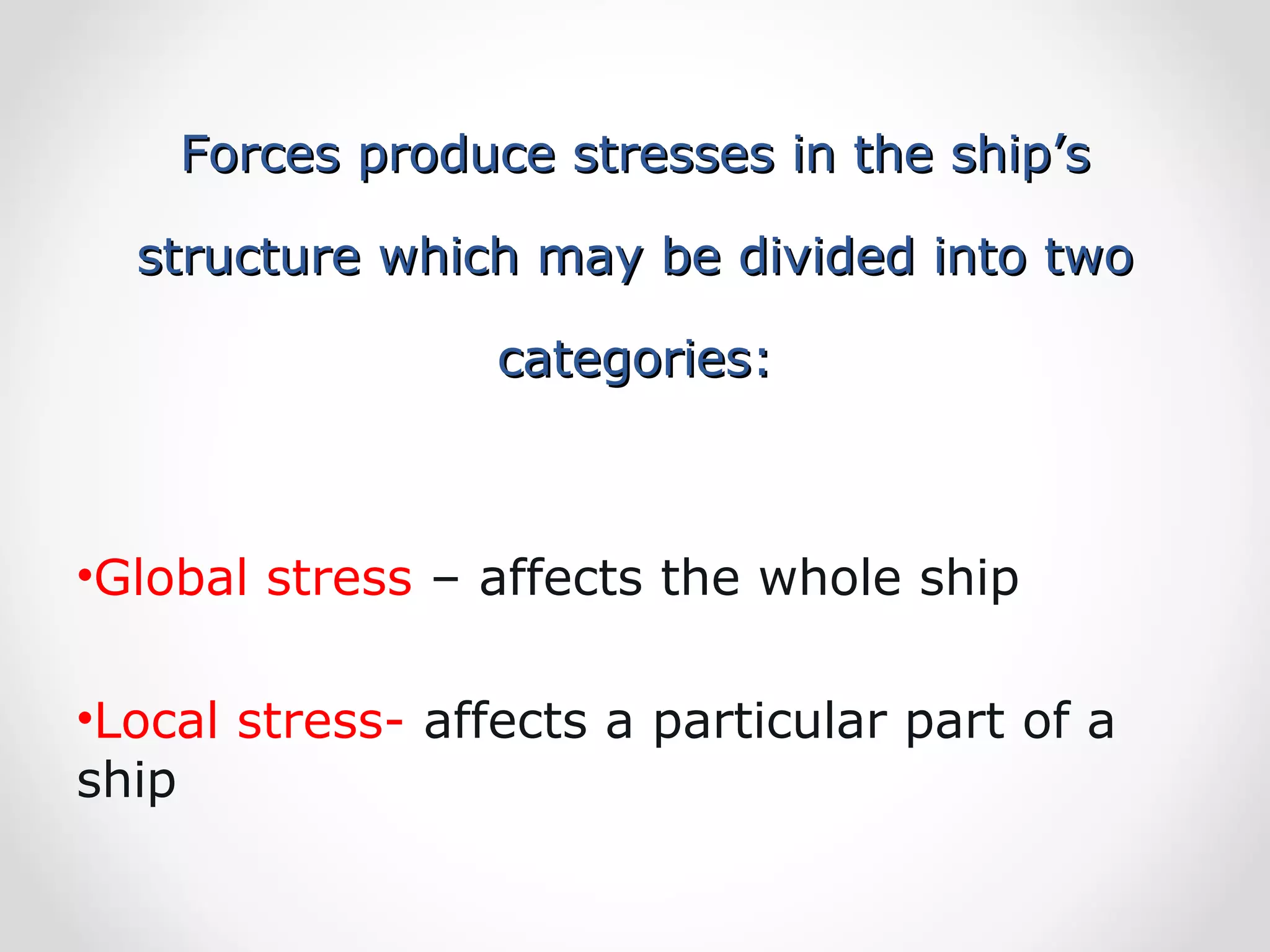 Ship stresses | PPT