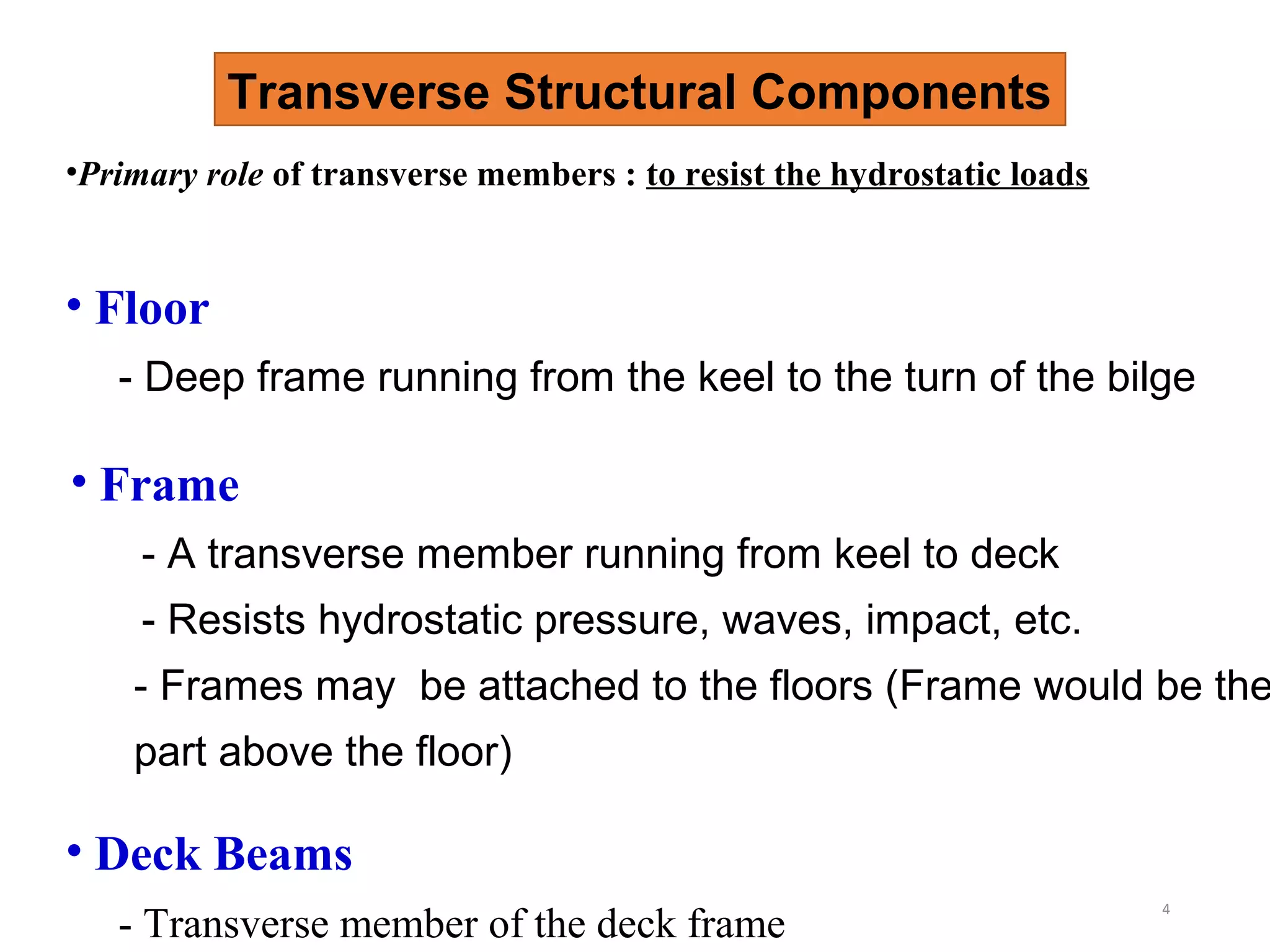 Ship Structural Components | PPT