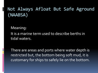 Ship terminologies – organizations & chartering | PPTX