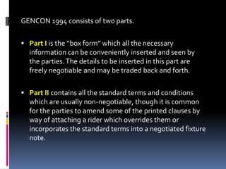 Ship terminologies – organizations & chartering | PPTX