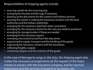 Ship terminologies – organizations & chartering | PPTX