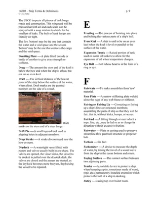 Ship construction terms and definitions - vsagirl