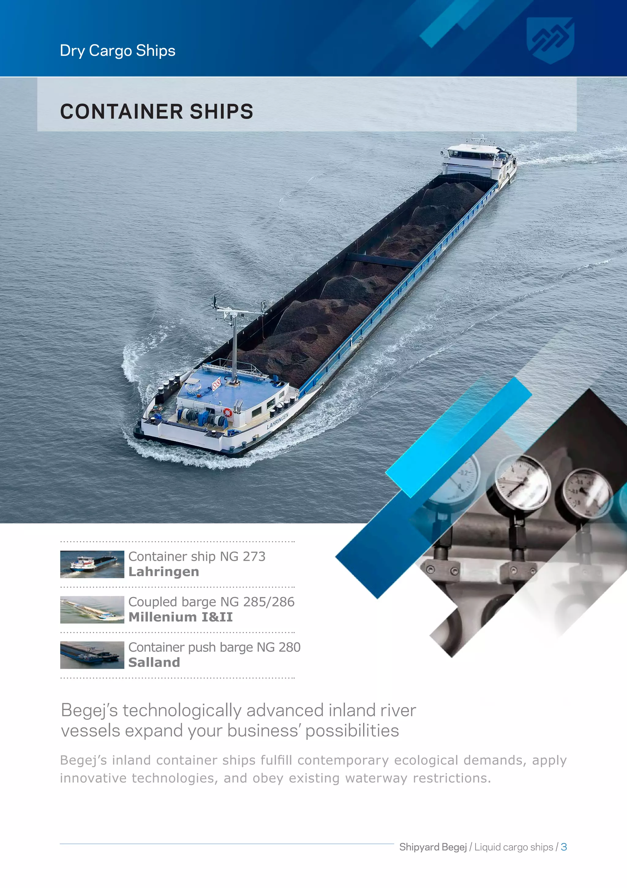 Shipyard Begej Container Vessels | PDF