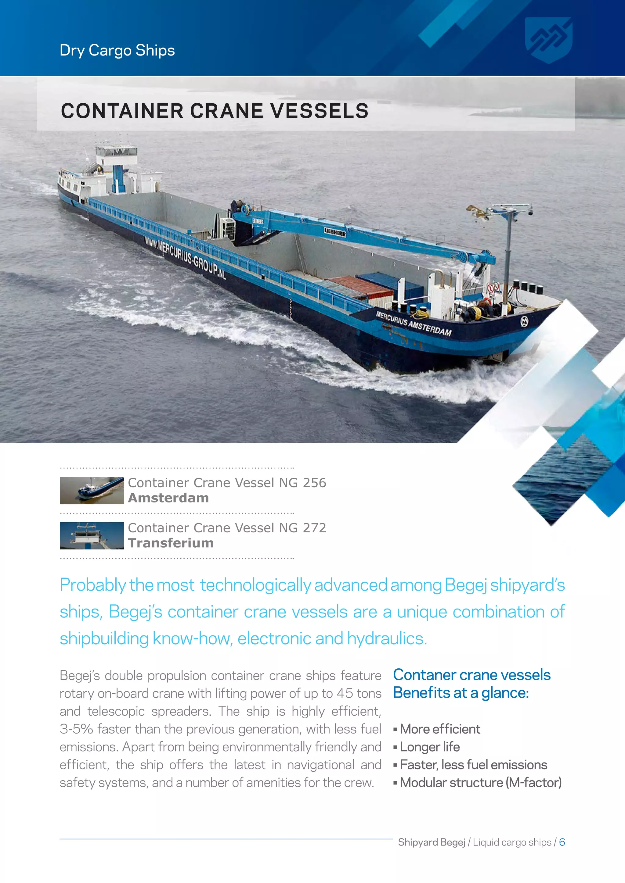 Shipyard Begej Container Vessels | PDF