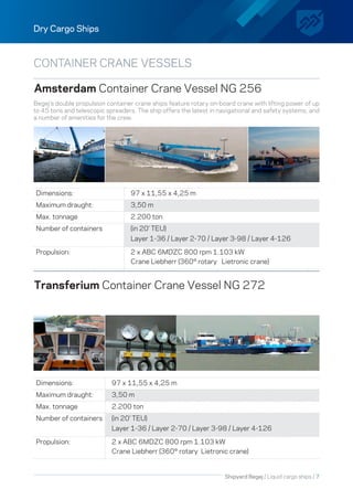 Shipyard Begej Container Vessels | PDF
