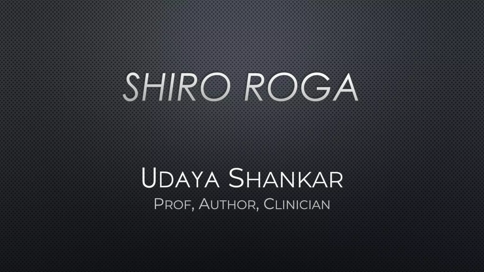shiro roga | PDF