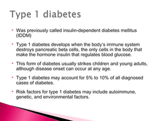 Diabetes Mellitus And Its Treatment | PPT