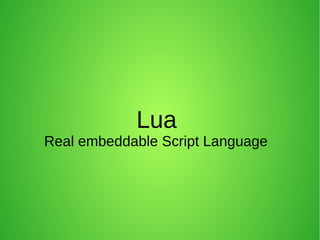 Lua زبان برنامه نویسی | PPT