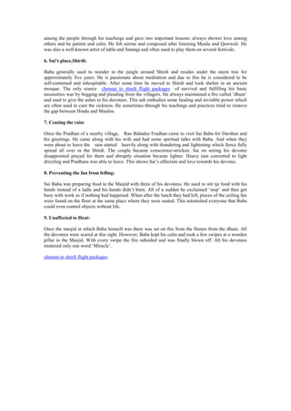 Shirdi Sai Baba Angelic Powers and Facts.doc