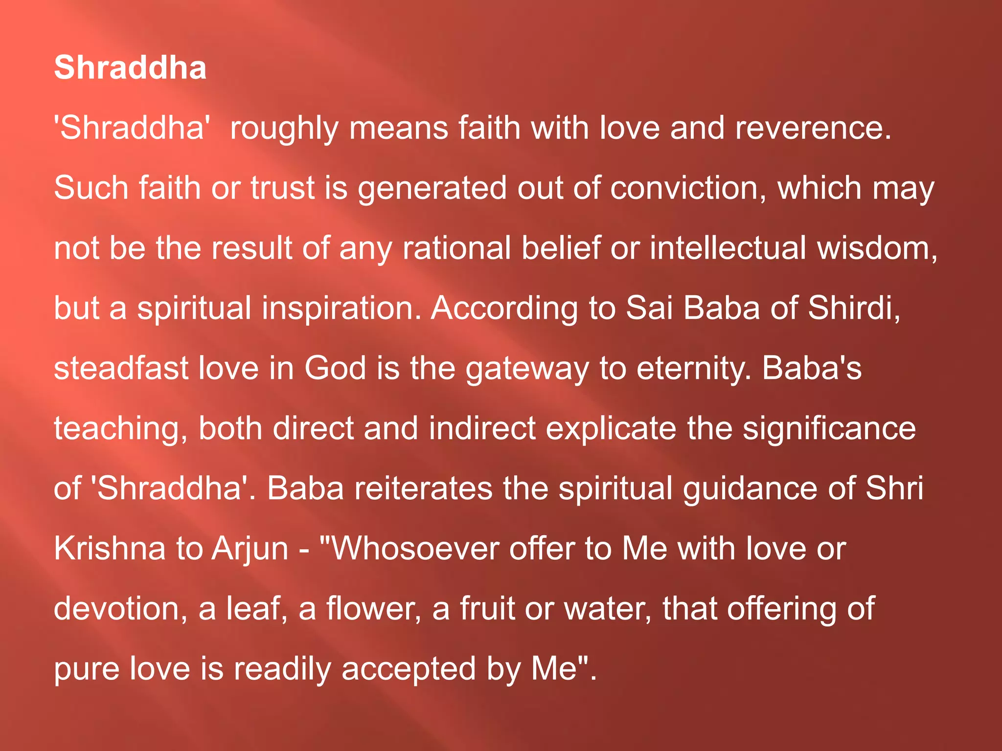 Shirdi saibaba present | PDF