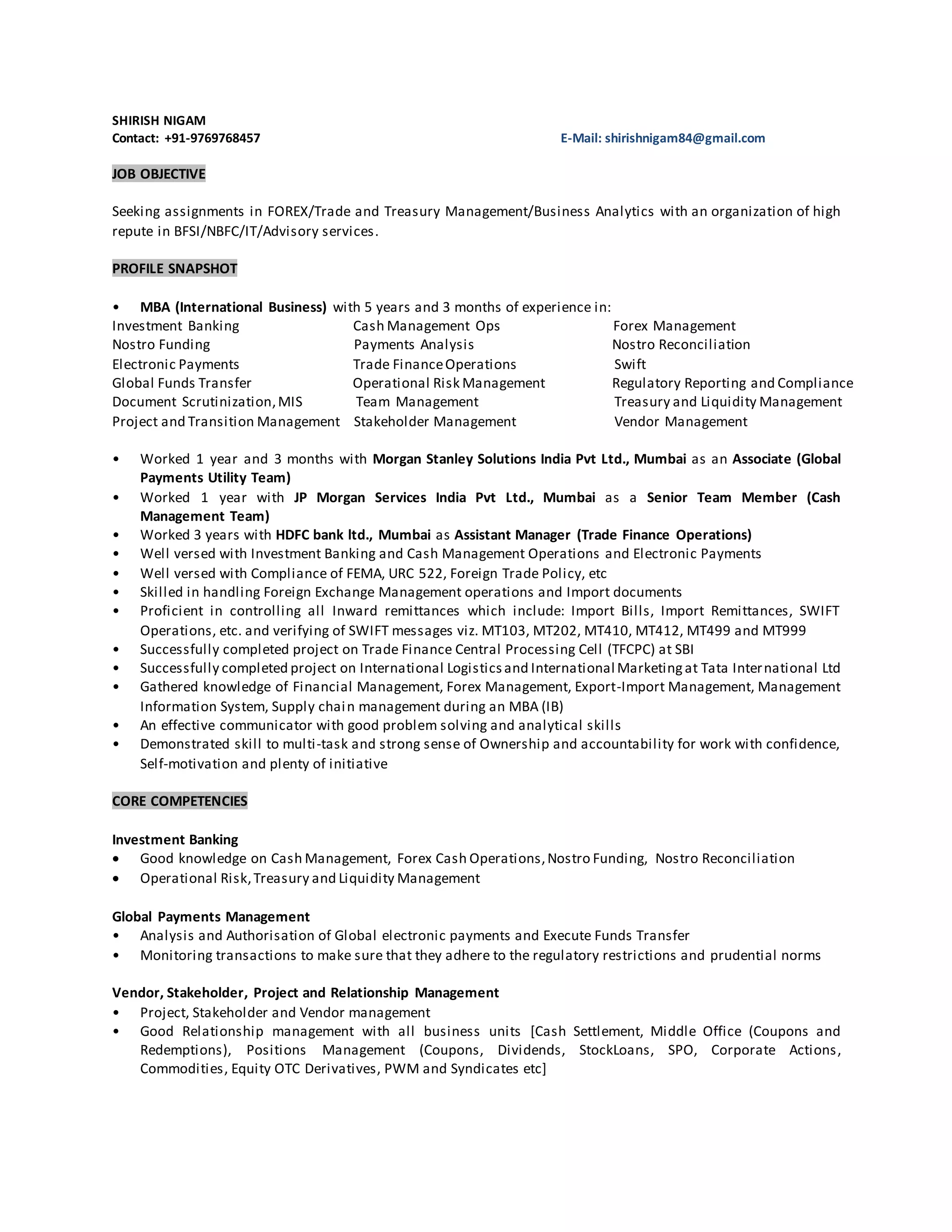 Shirish cv | PDF