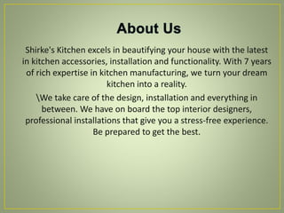 Shirke's kitchen interior ppt | PPT