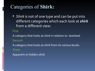 (Shirk) presentation | PPT