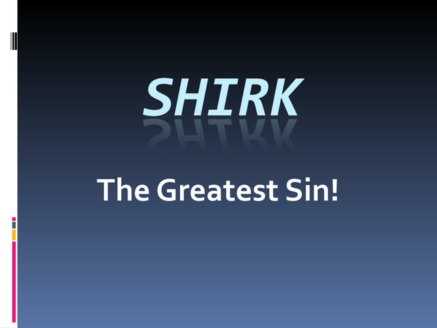 (Shirk) presentation | PPT