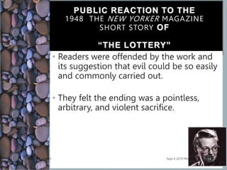 Shirley Jackson The Lottery PowerPoint Sept 4 2019 (1).ppt