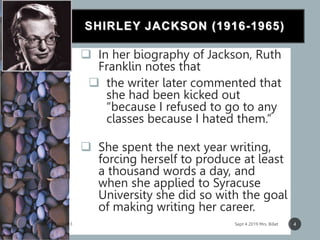 Shirley Jackson The Lottery PowerPoint Sept 4 2019 (1).ppt
