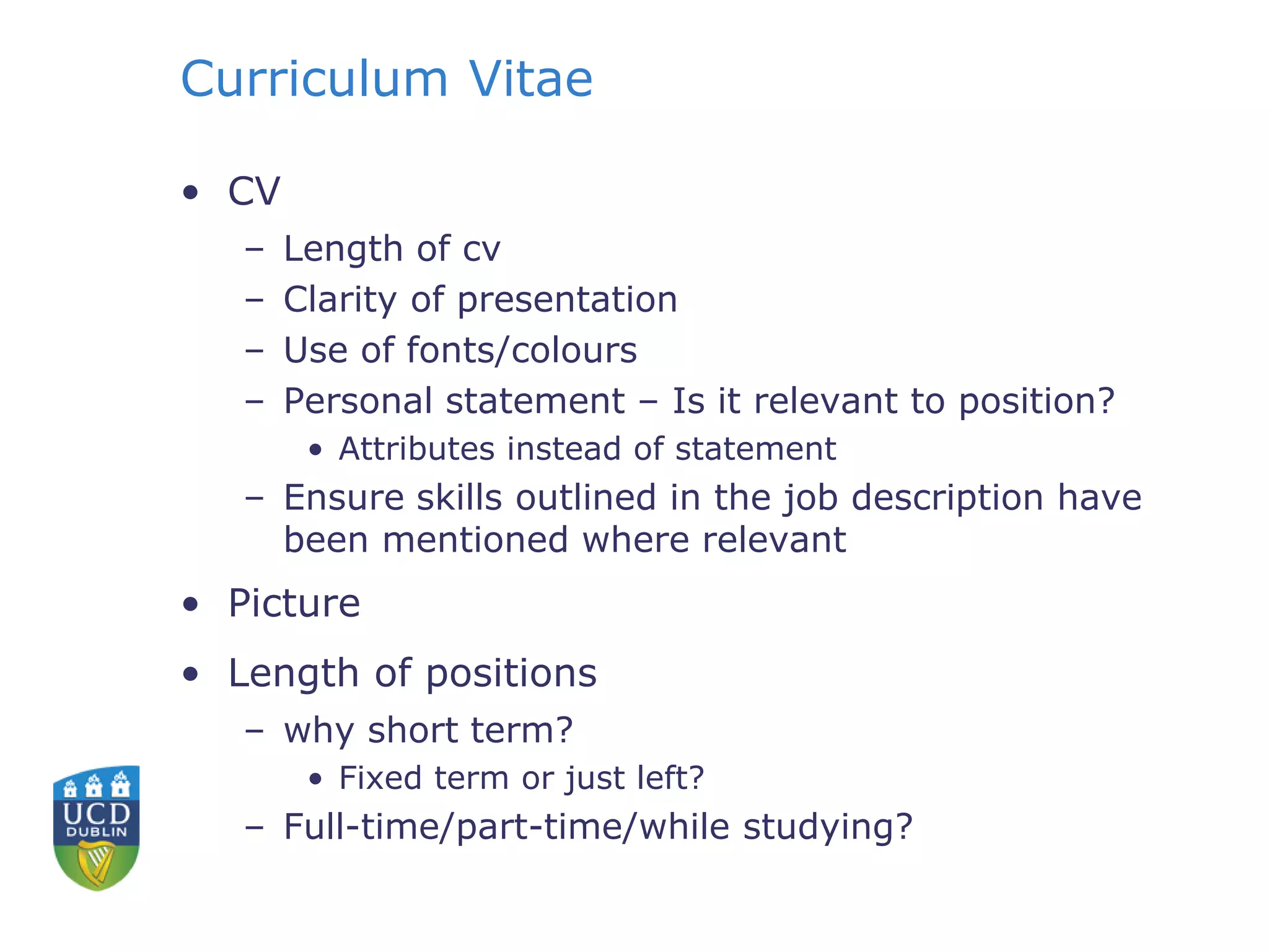 Shirley Moloney Getting to interview | PPT