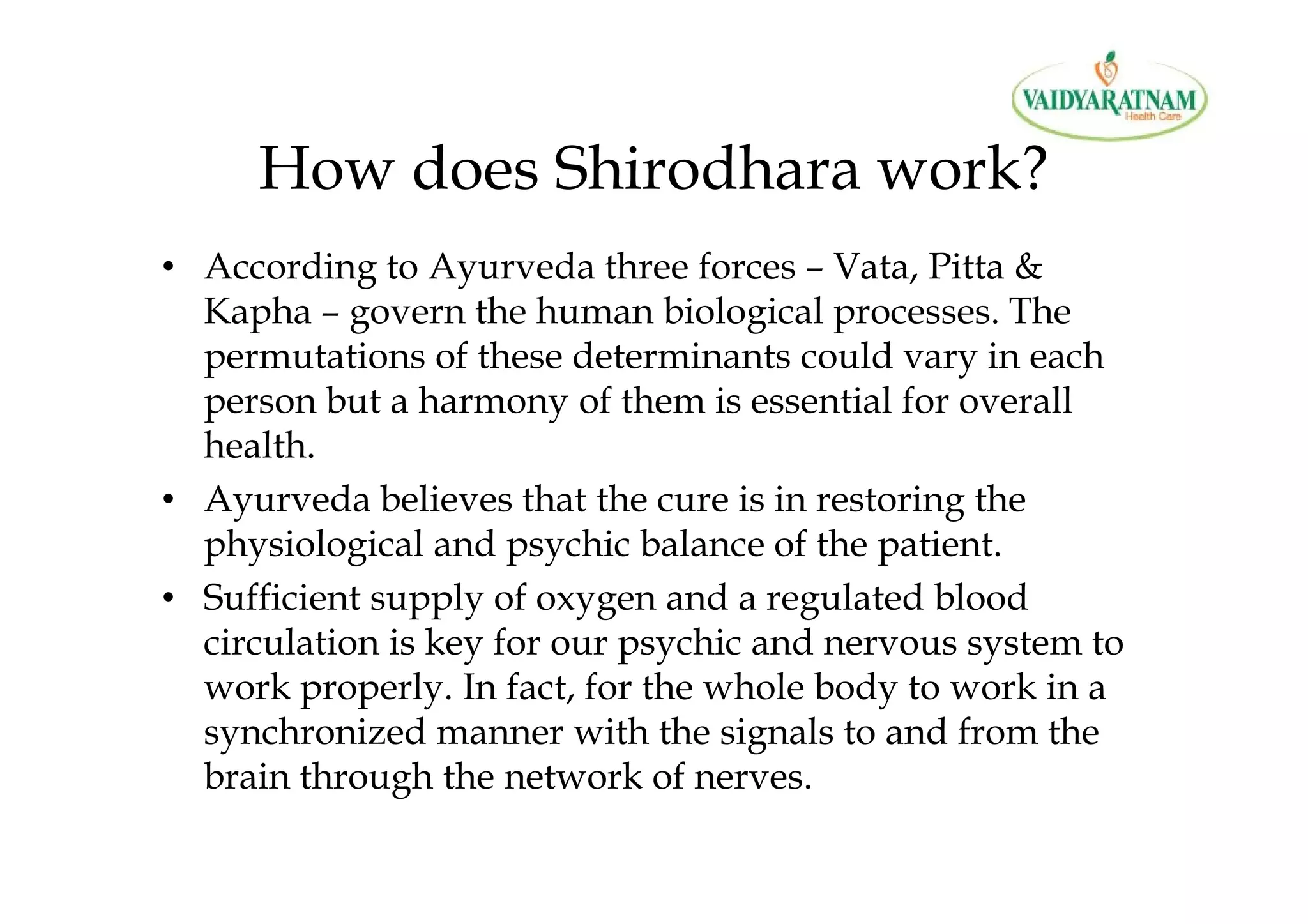 Shirodhara | PDF