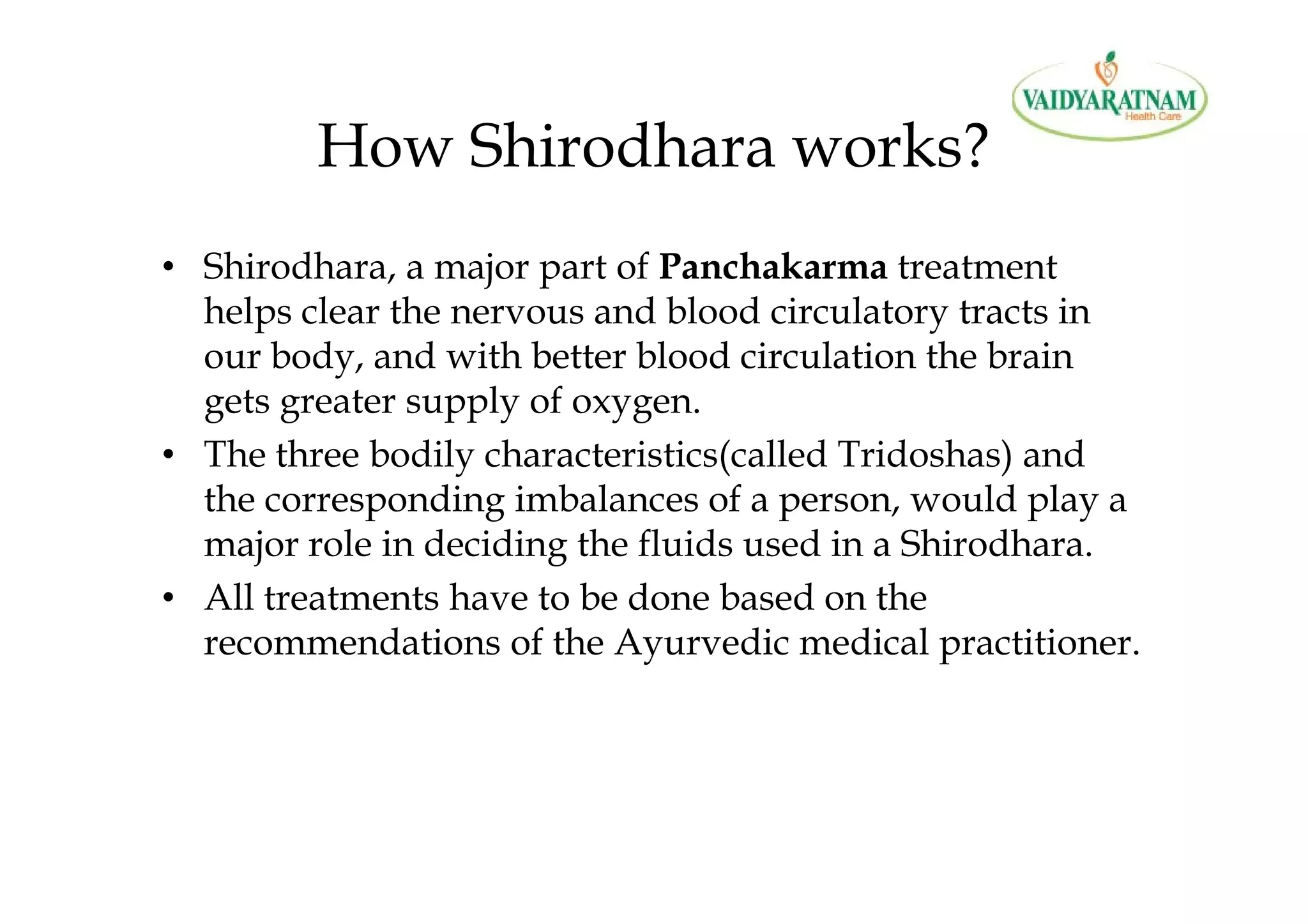 Shirodhara | PDF