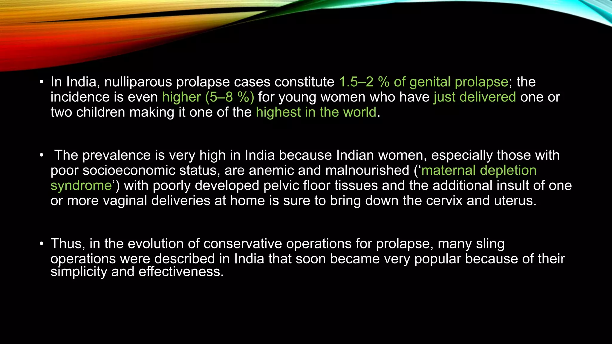 Shirodkar sling surgery | PPTX