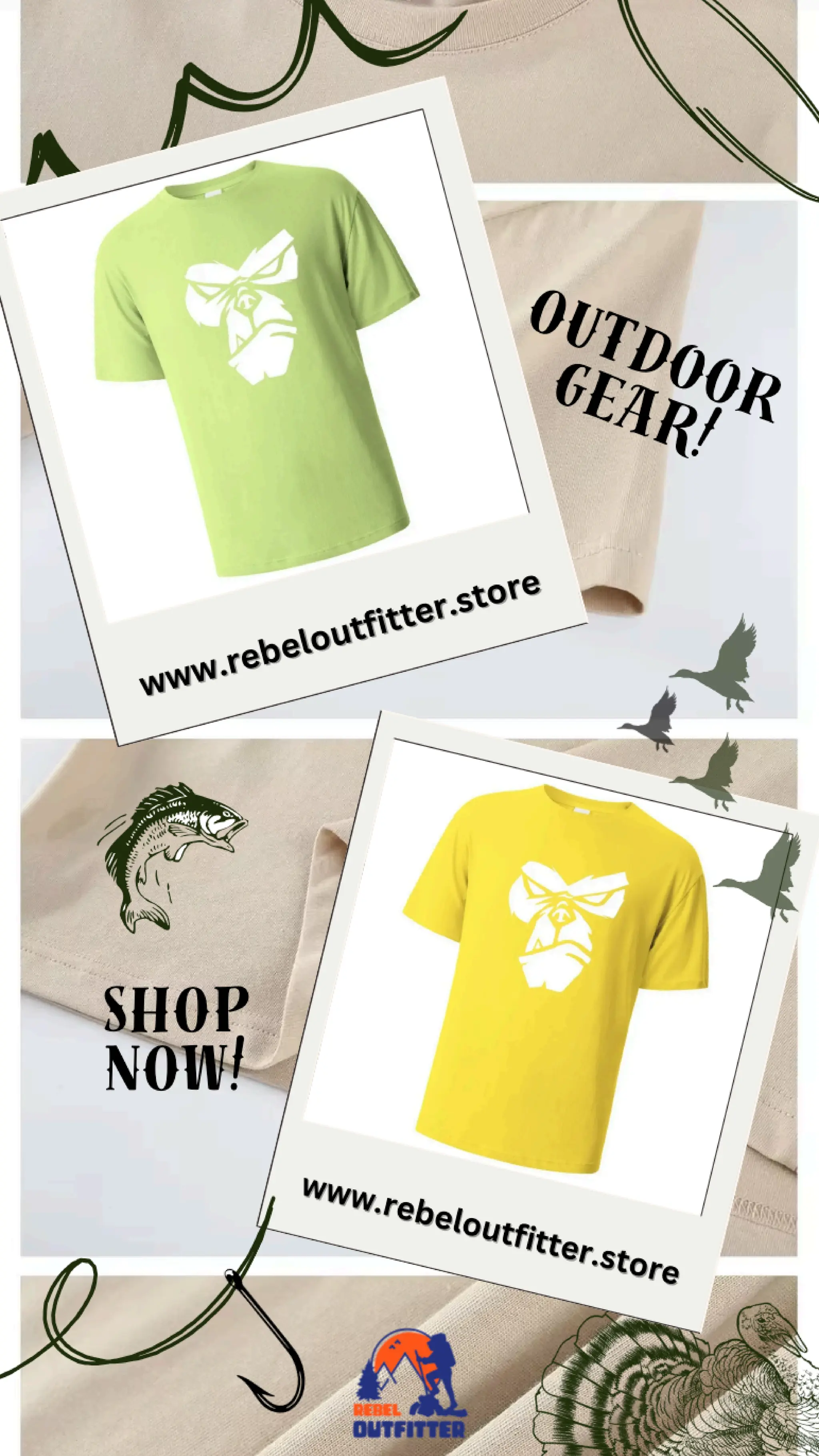 Rebel Outfitter - Gorilla Face Shirt Promo | PDF